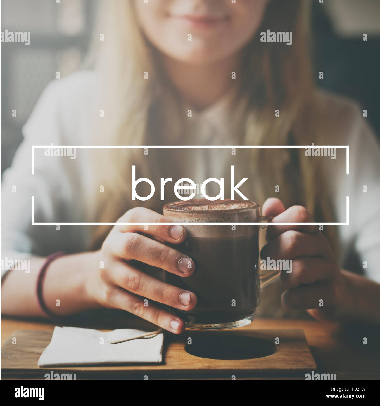 Break Cessation Pause Recess Relaxtion Relief Concept Stock Photo - Alamy