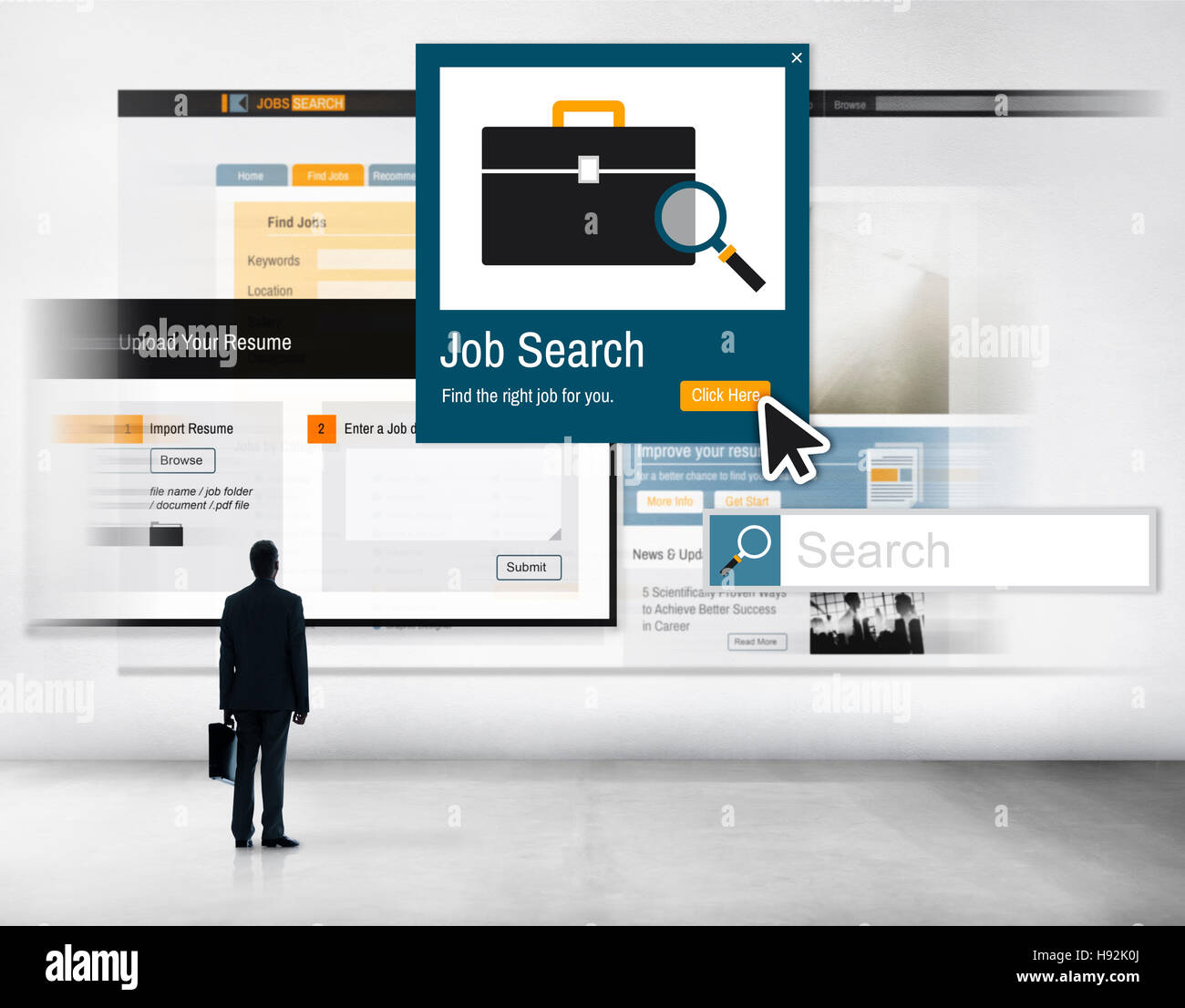 Job Serch Career Recruitment Occupation Career Concept Stock Photo - Alamy