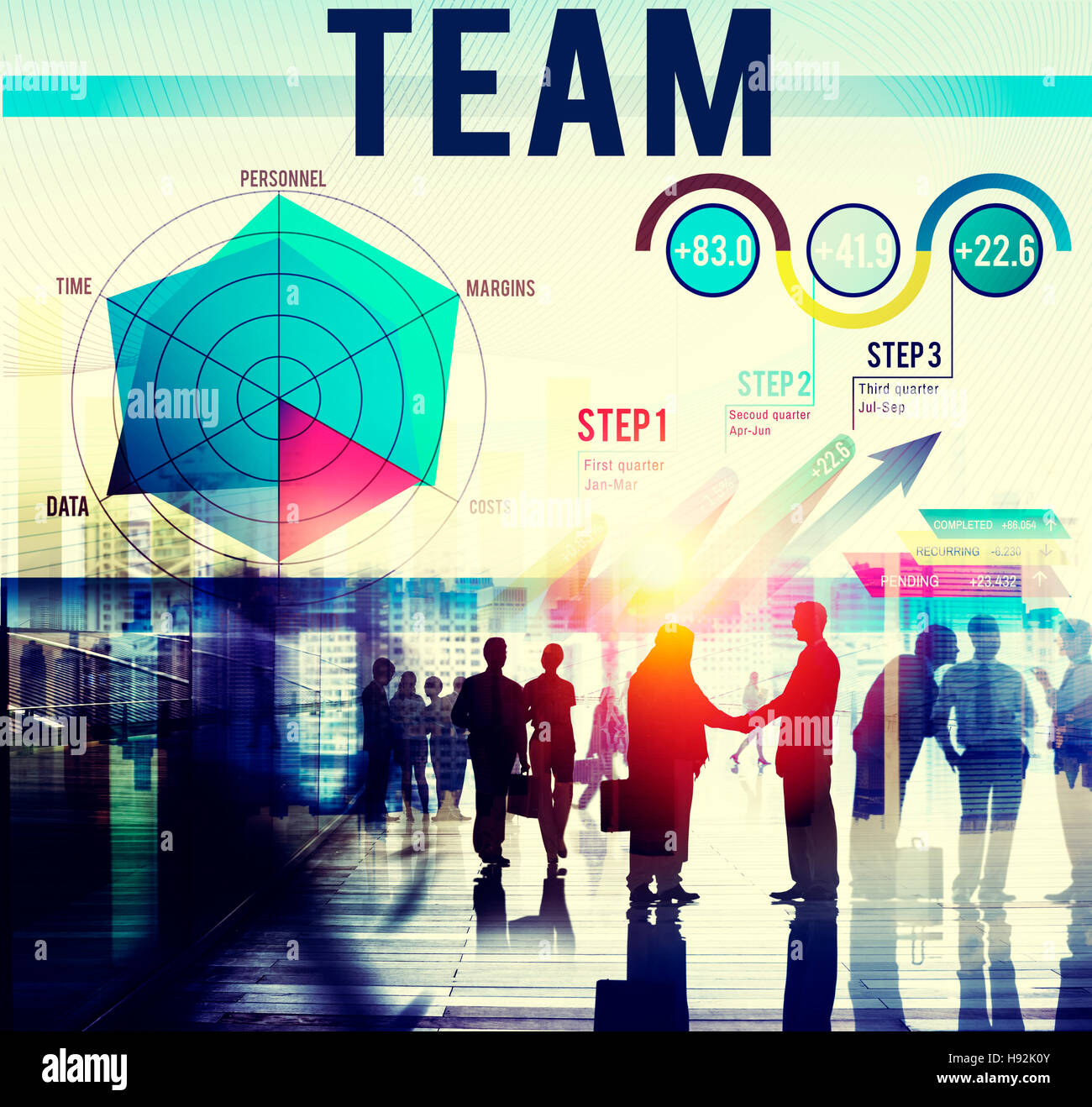 Team Teamwork Corporate Partnership Cooperation Concept Stock Photo - Alamy