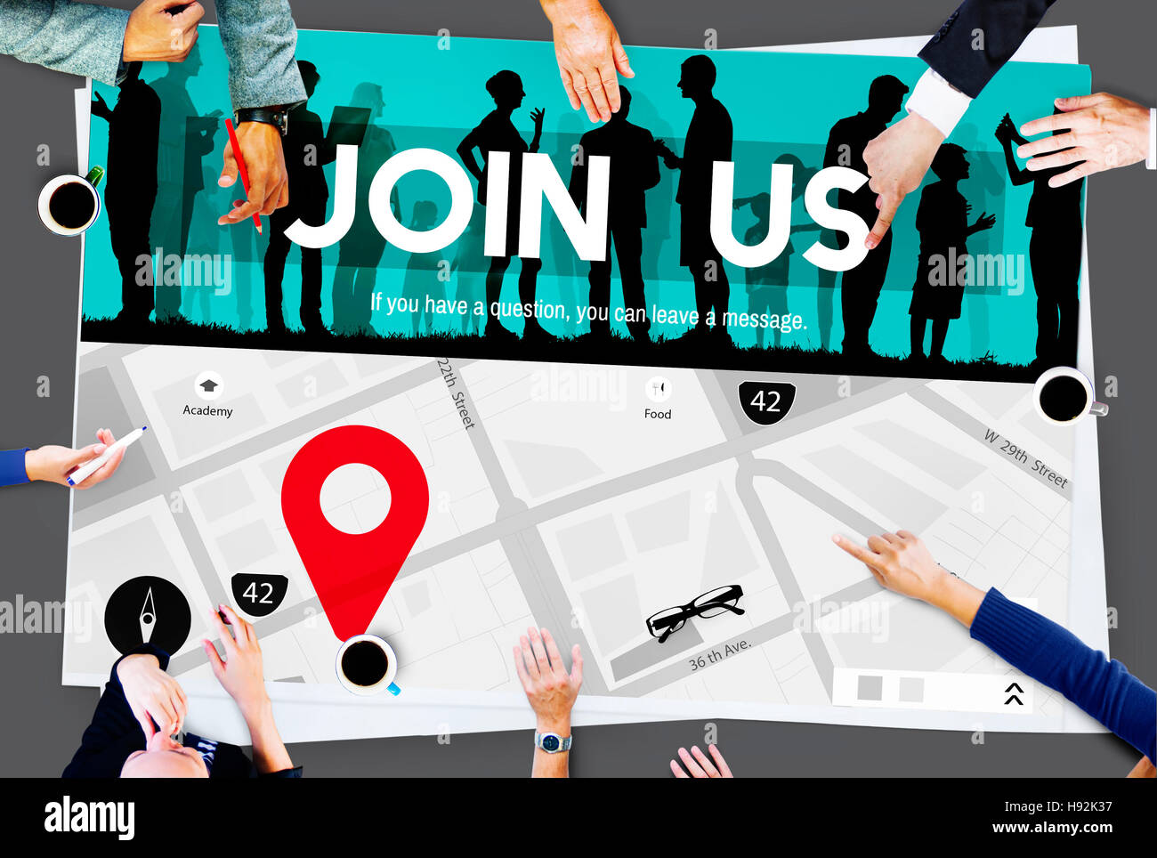 Join Us Application Company Hiring Concept Stock Photo - Alamy