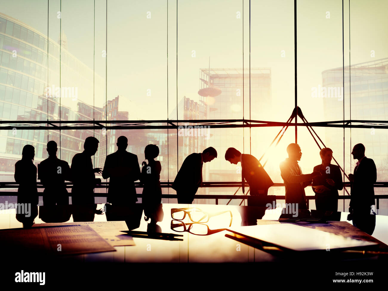 Business People Japanese Culture Bowing Respect Greeting Concept Stock ...