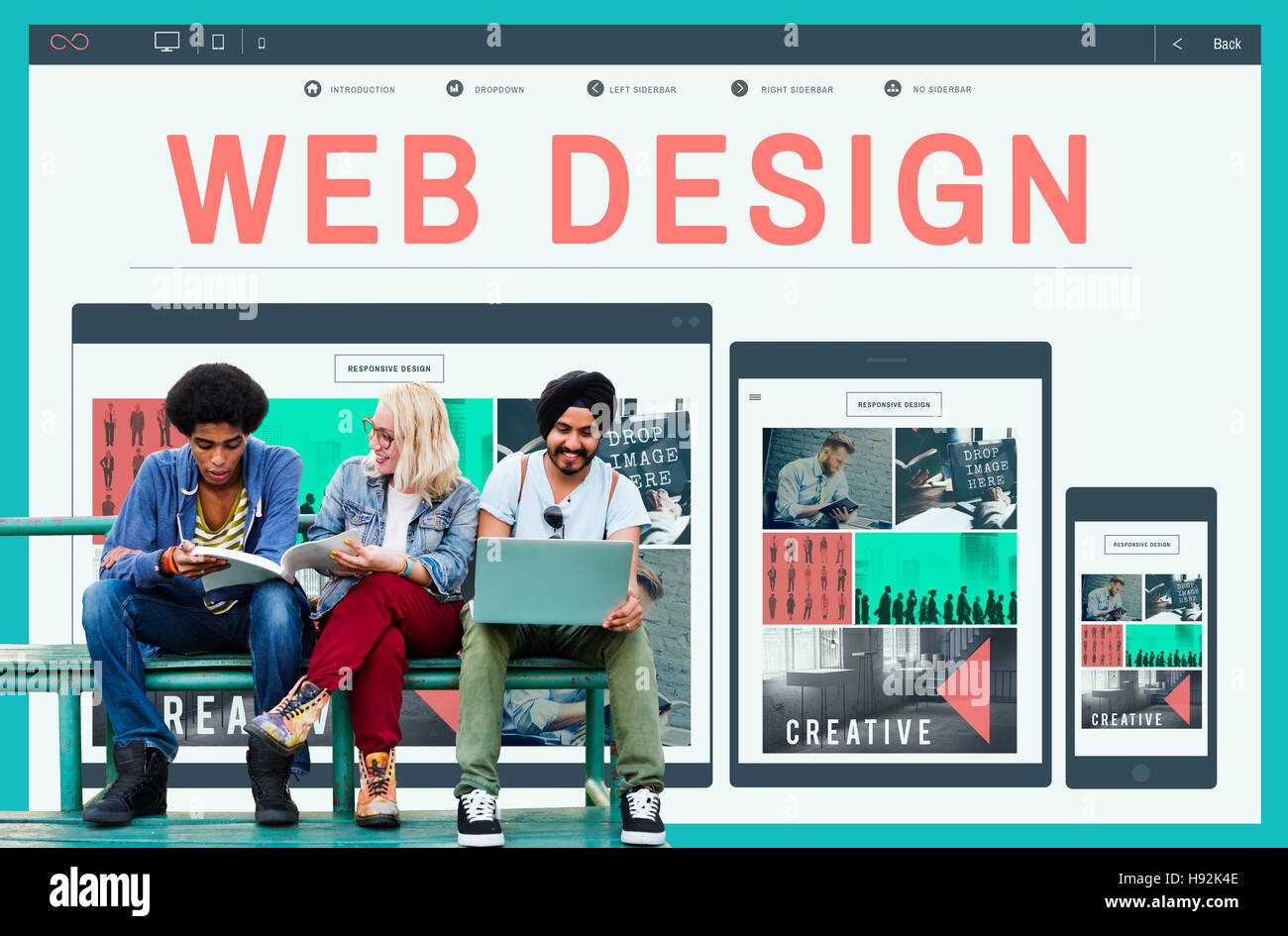 Web Design Software Technology Layout Blogging Concept Stock Photo - Alamy