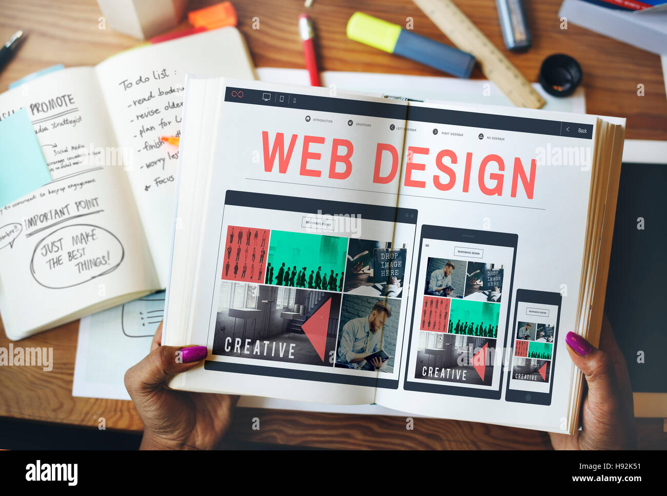 Web Design Software Technology Layout Blogging Concept Stock Photo - Alamy