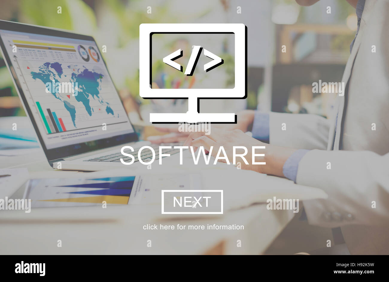Software Computer Digital Data Homepage Concept Stock Photo - Alamy