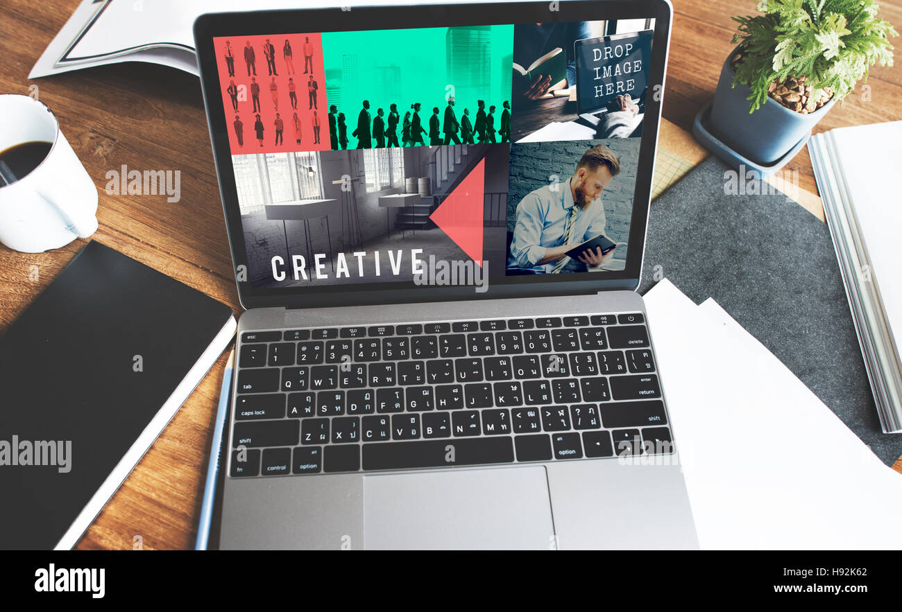 Digital Media Technology Graphic Concept Stock Photo - Alamy