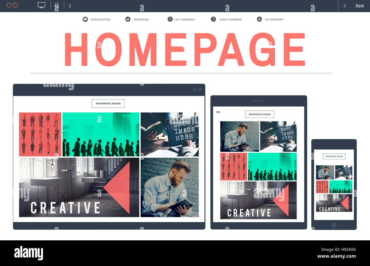 Homepage Address Online Technology Www Concept Stock Photo - Alamy