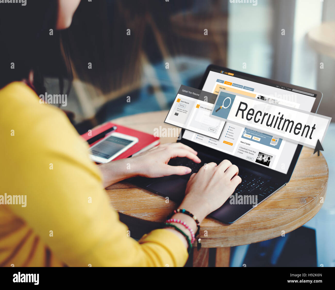 Recruitment Job Work Vacancy Search Concept Stock Photo - Alamy