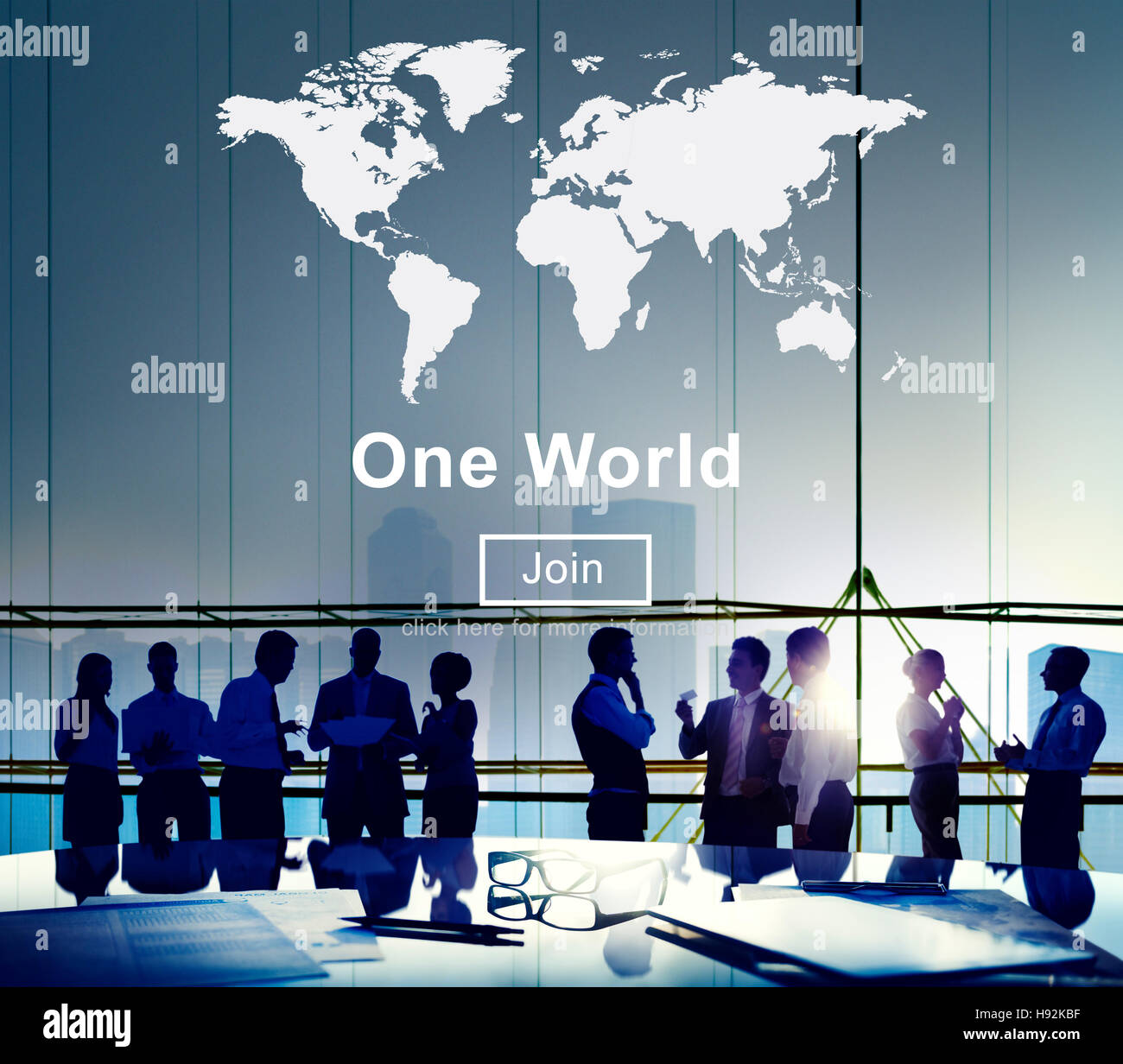 One World Peace Connection Relationship Interconnection Concept Stock ...