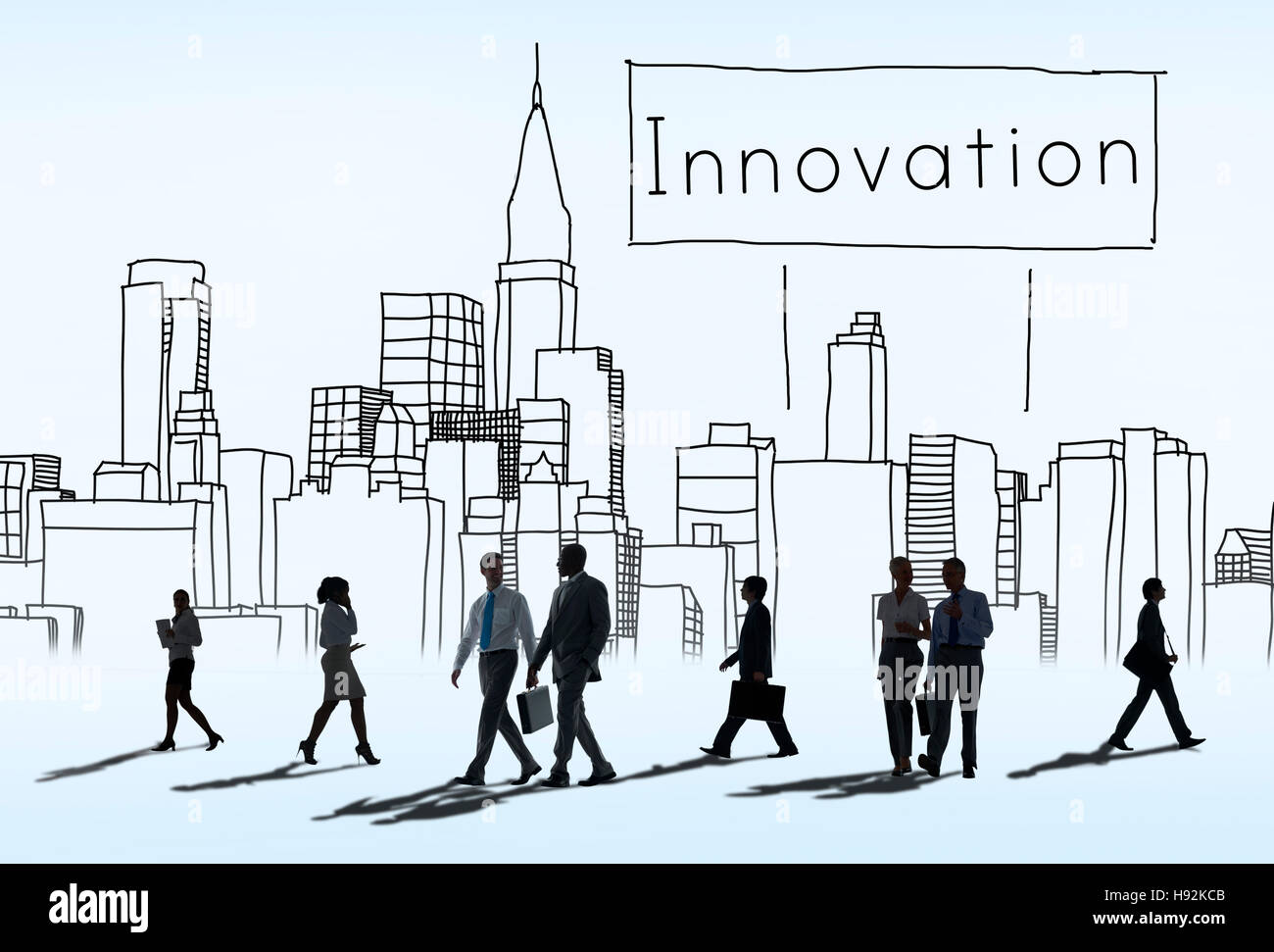 Innovation Innovate Invention Development Design Concept Stock Photo ...