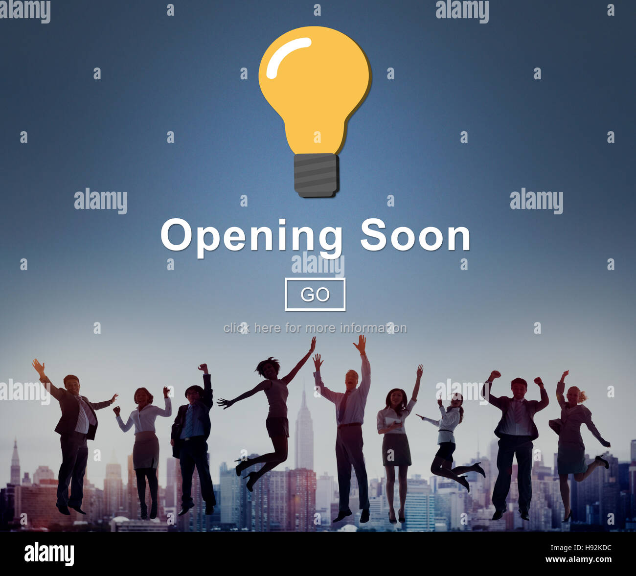 Opening Soon Launch Welcome Advertising Commercial Concept Stock Photo ...