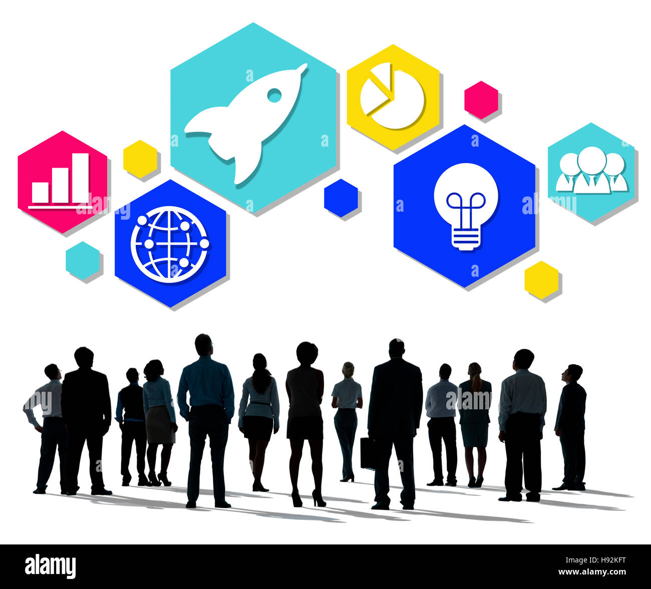 Global Business Strategy Planning Icon Concept Stock Photo - Alamy