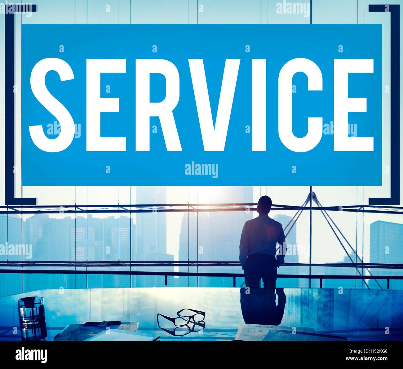 Service Support Delivery Assistance Care Concept Stock Photo - Alamy