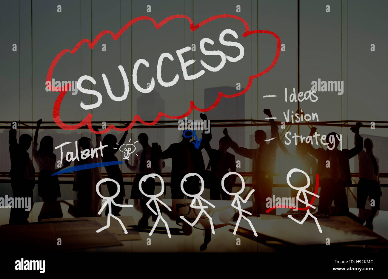 Success Growth Successful Achievement Accomplishment Concept Stock ...