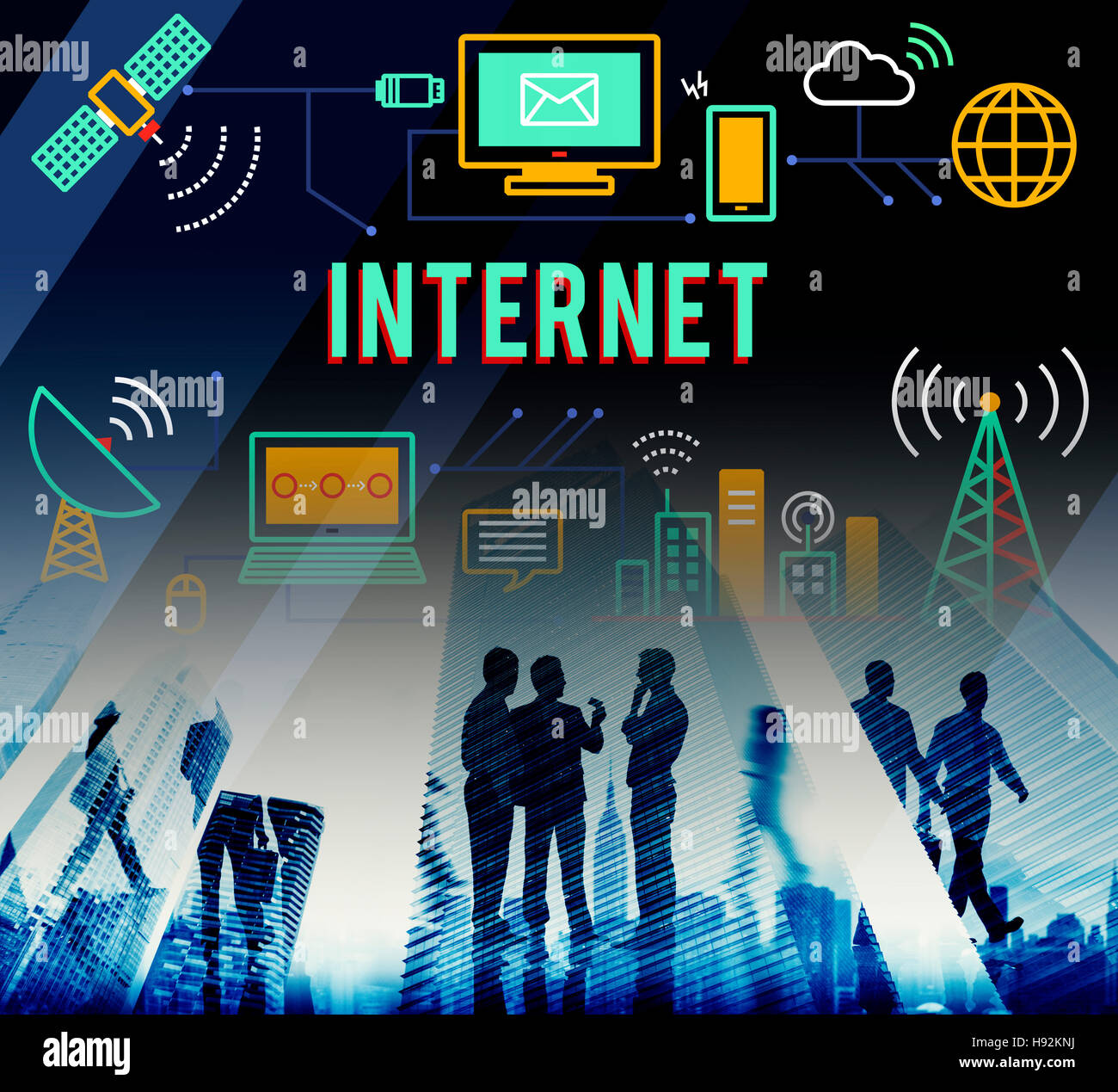 Internet Connection Online Technology Network Concept Stock Photo - Alamy