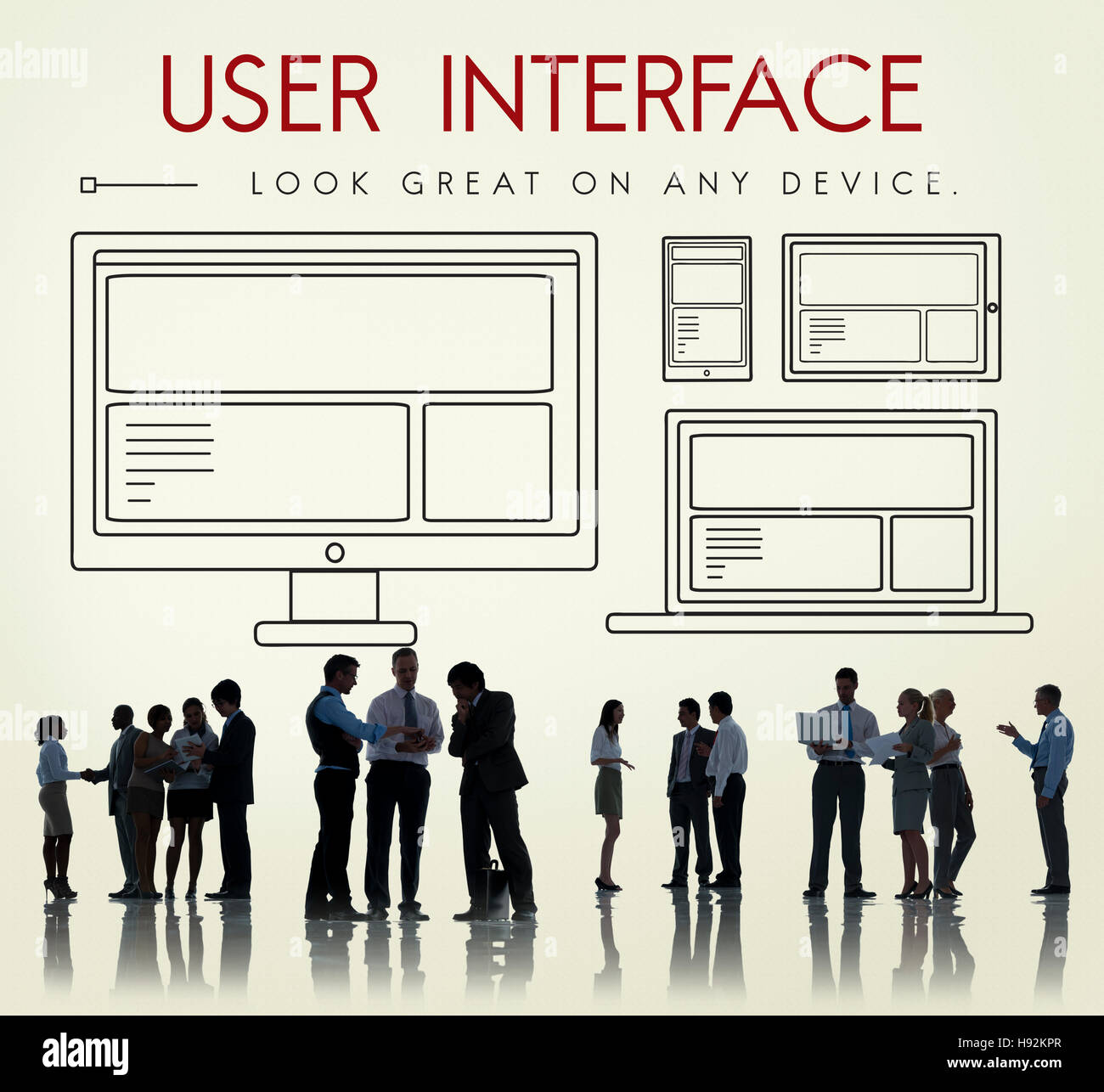 Template Layout Web UI Website Concept Stock Photo - Alamy
