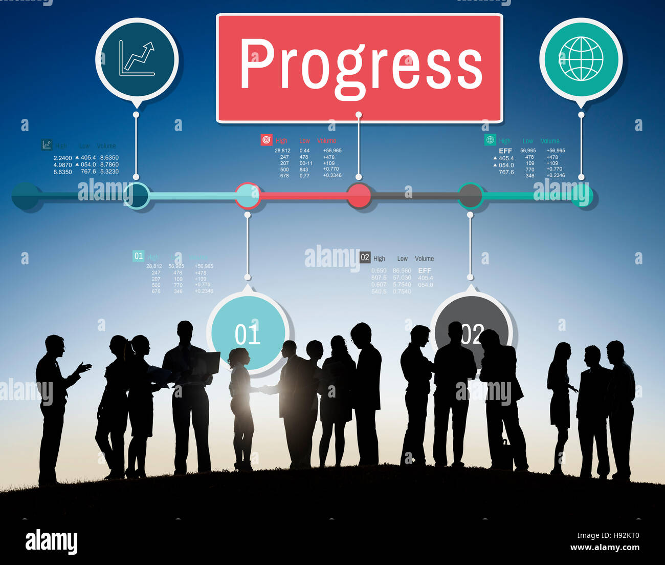 Progress Improvement Investment Mission Develoment Concept Stock Photo ...