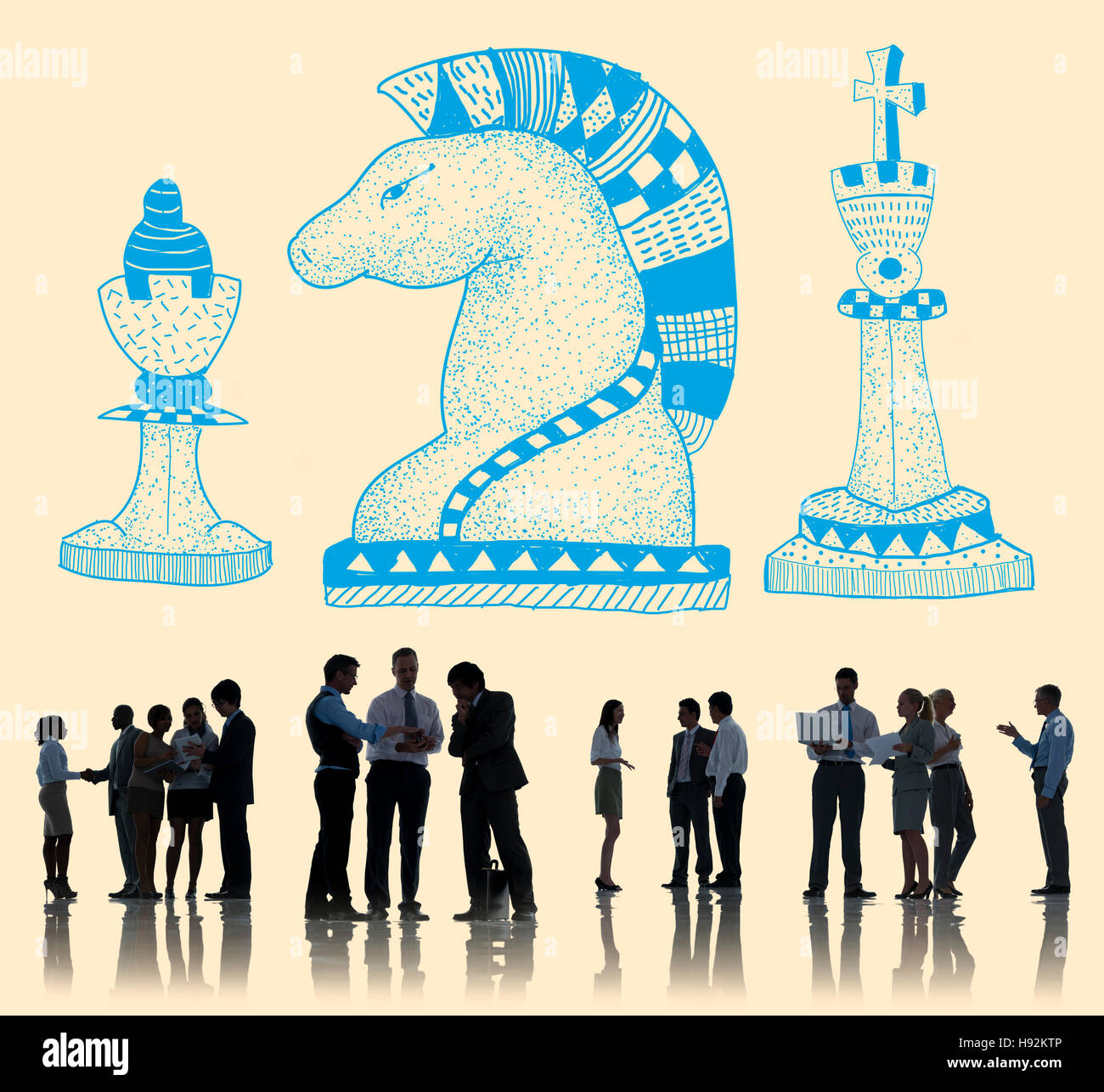 Knight Chess Piece Strategy Graphic Concept Stock Photo - Alamy