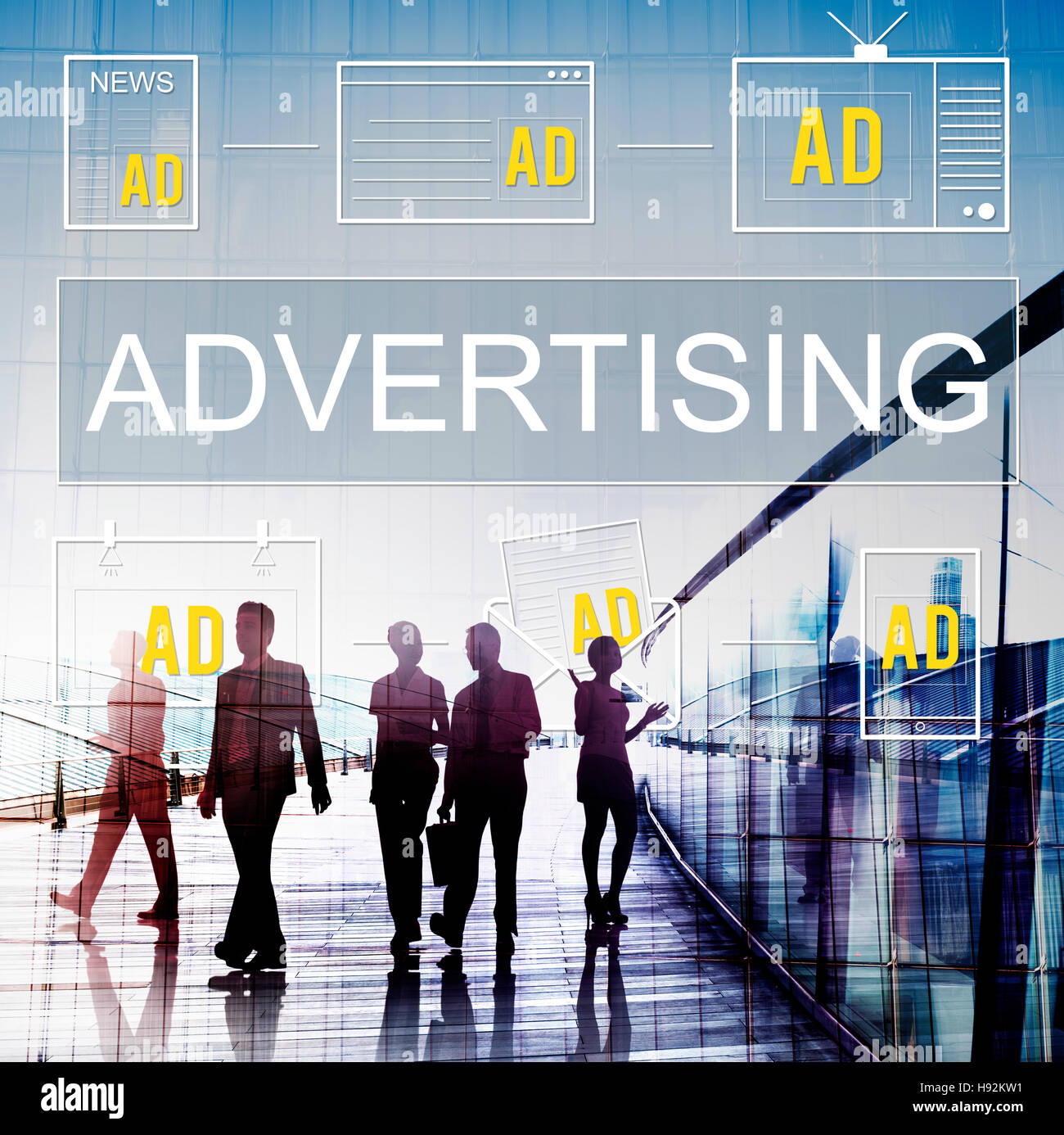 Advertisting Commercial Marketing Digital Branding Concept Stock Photo ...