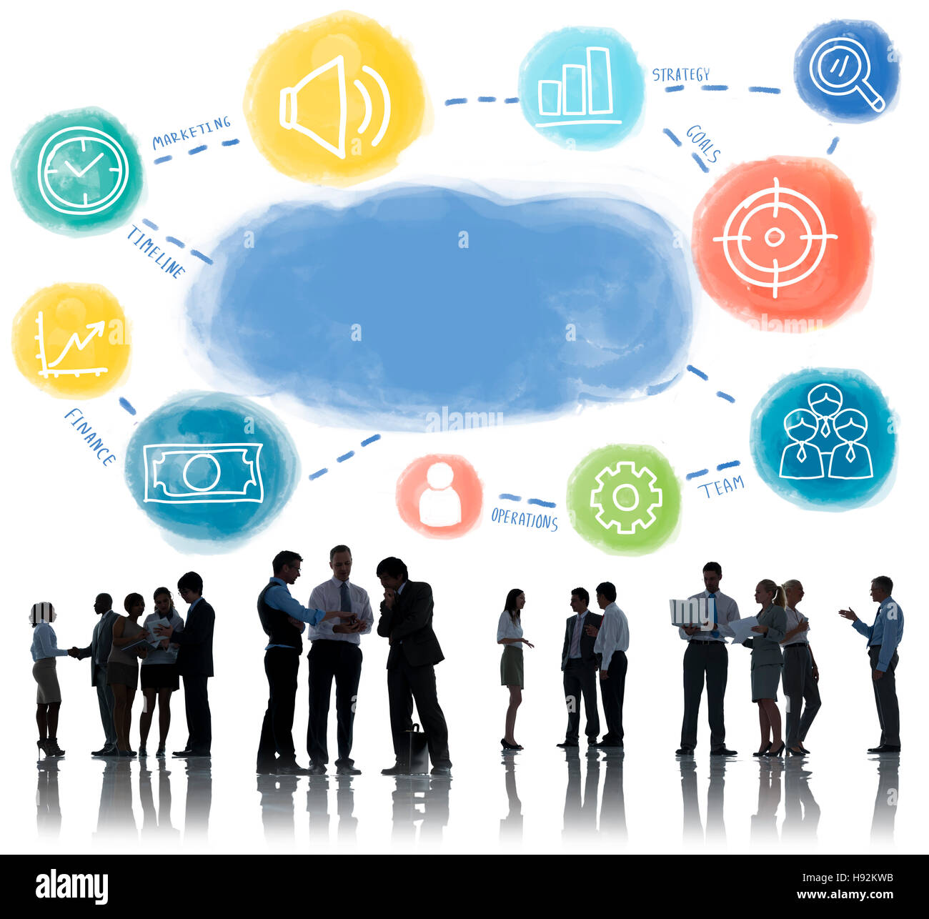 Concept busy people Cut Out Stock Images & Pictures - Alamy