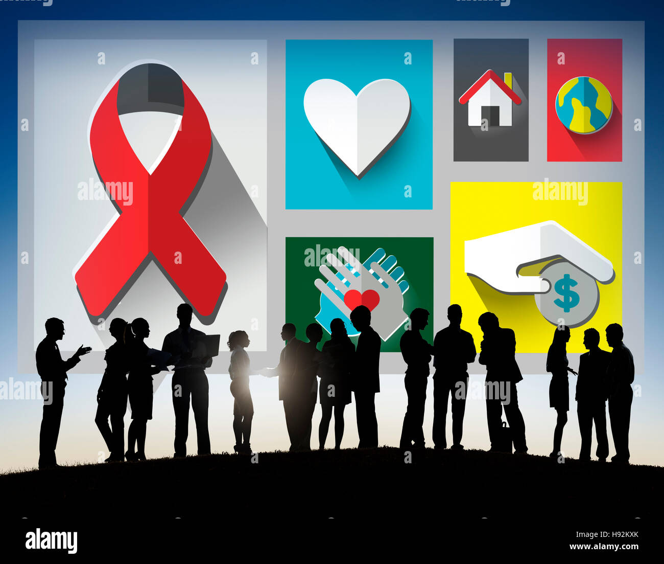 Charity Donation Giving Helping Volunteer Concept Stock Photo - Alamy