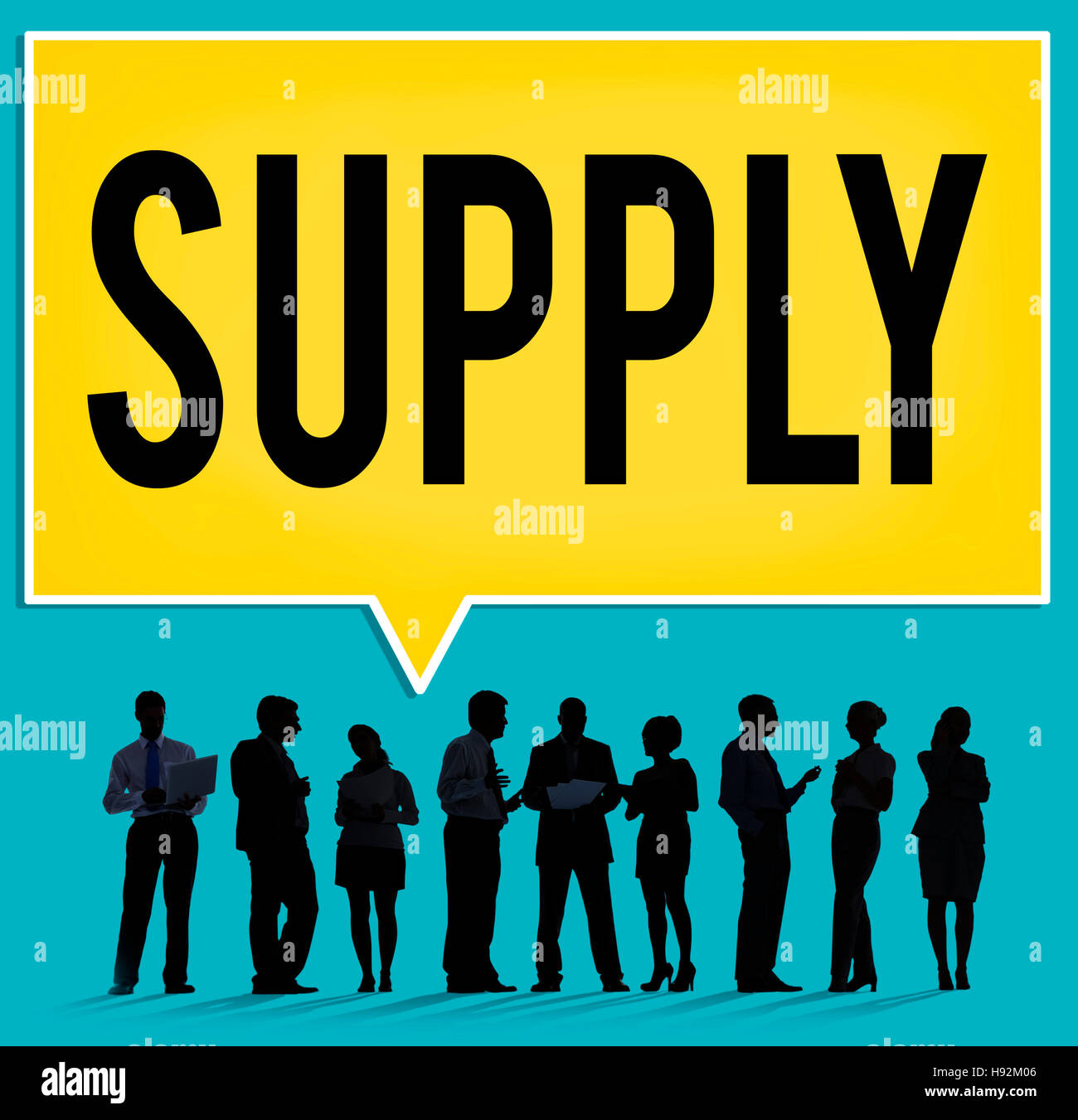 Supply Supplier Production Logistics Industry Concept Stock Photo - Alamy