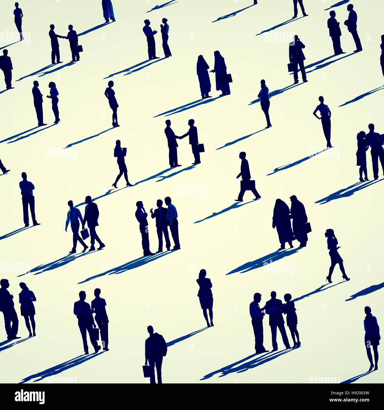 Business People Walking Commuter Rush Hour Concept Stock Photo - Alamy