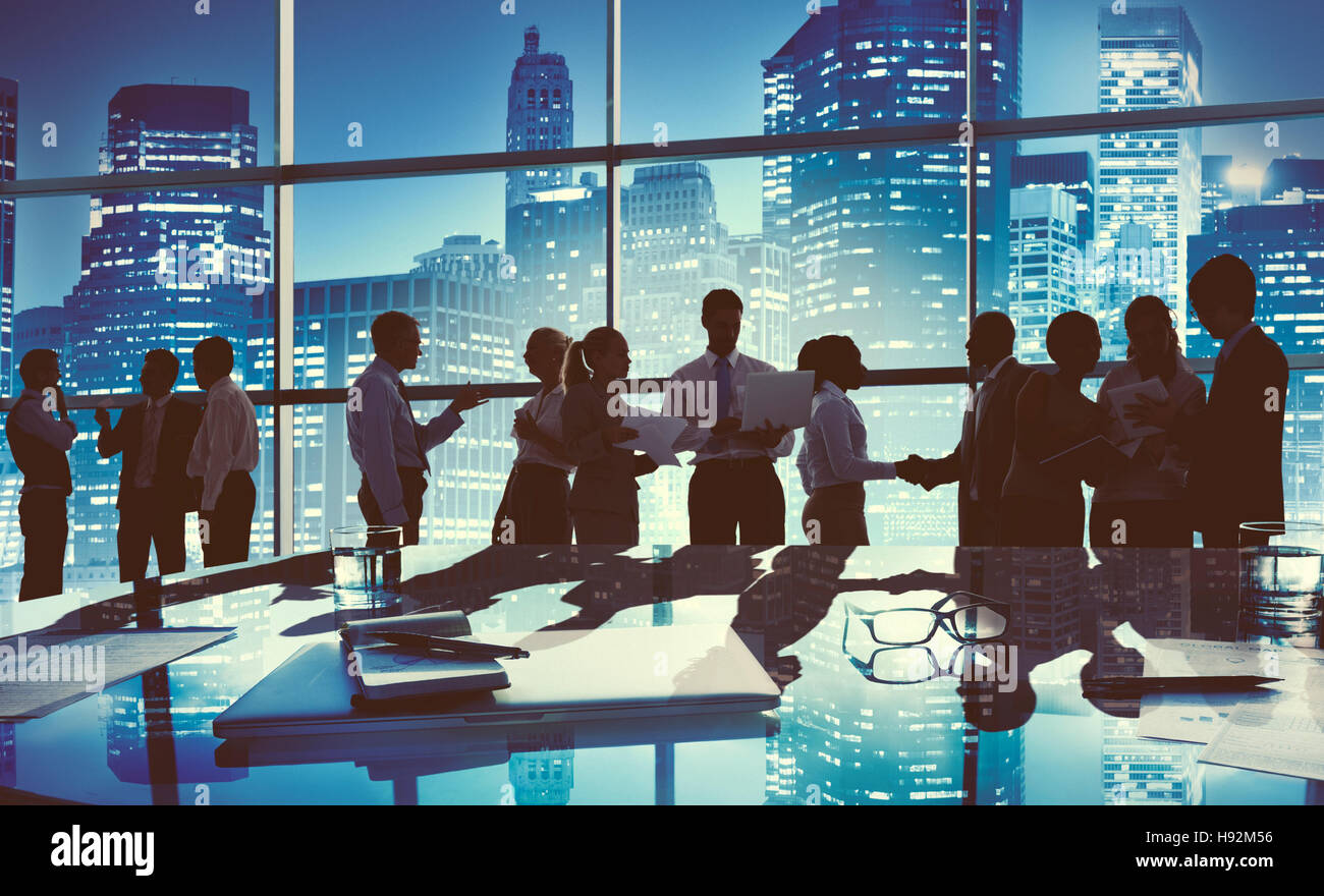 Group of Business People Working in the Office Stock Photo - Alamy