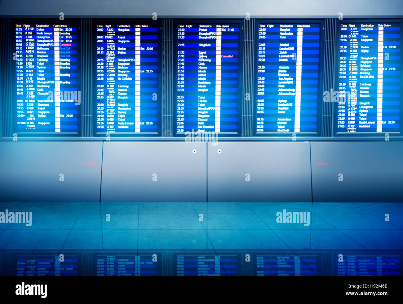 Airport Information Boarding Destination Terminal Concept Stock Photo ...