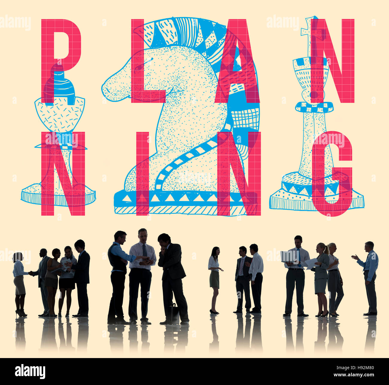 Knight Chess Piece Strategy Graphic Concept Stock Photo - Alamy