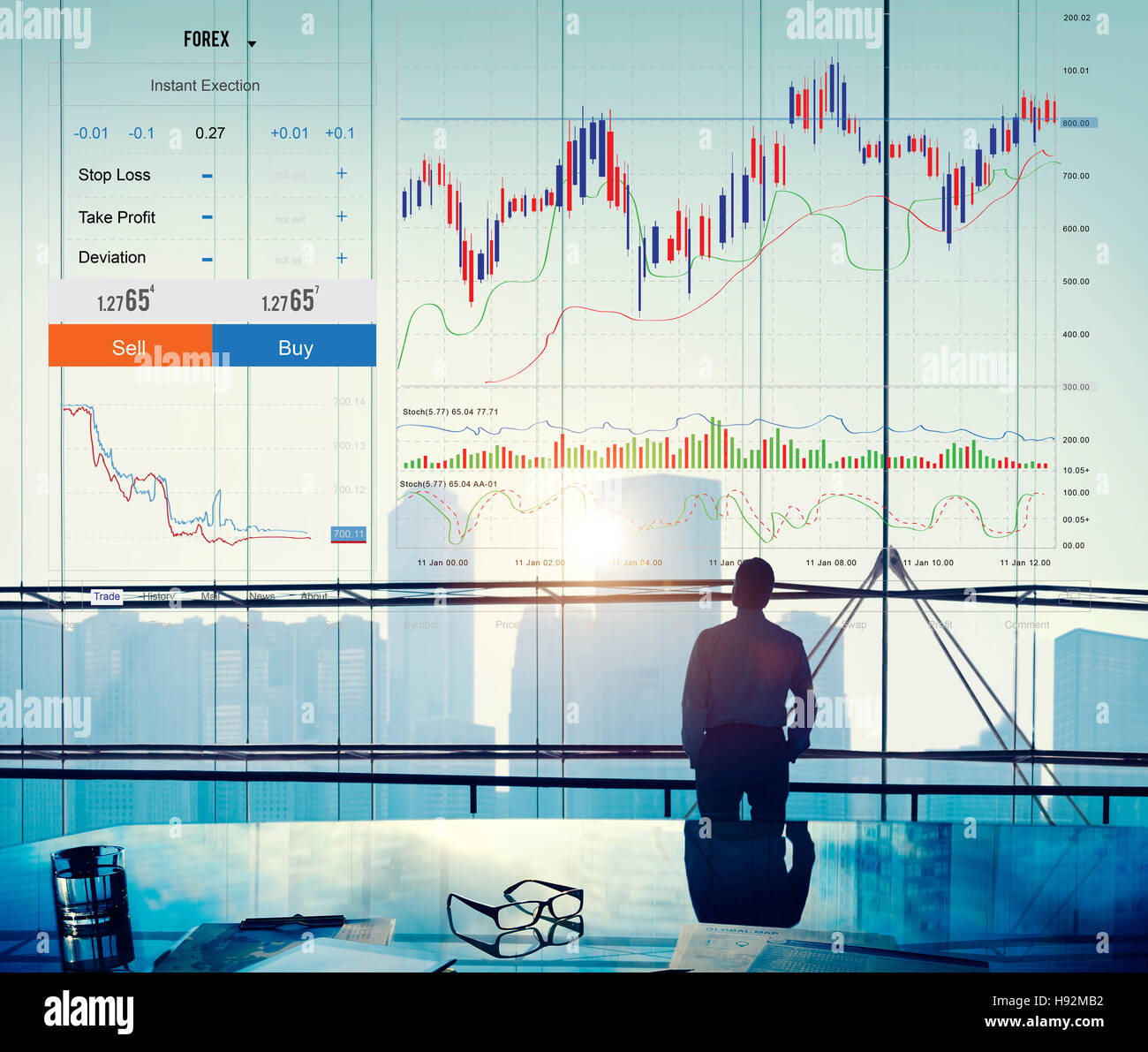 Forex Trade Graph Chart Concept Stock Photo - Alamy