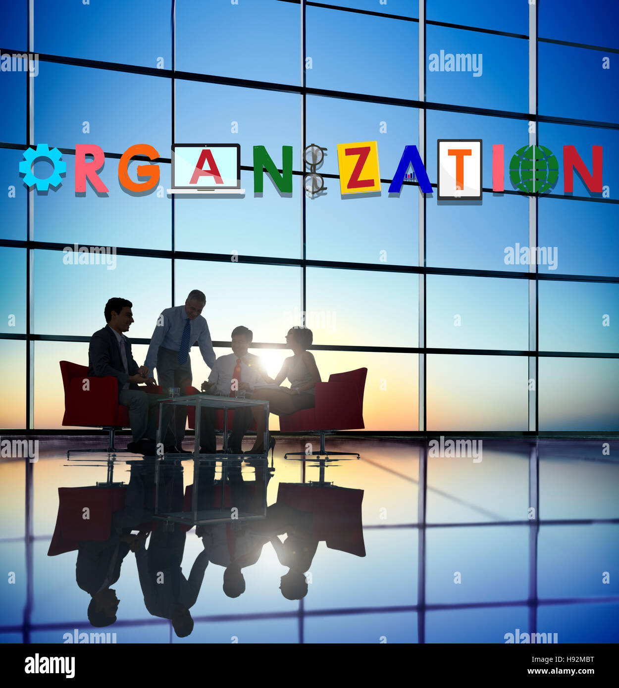 Organization Corporate Collaboration Business Team Concept Stock Photo ...