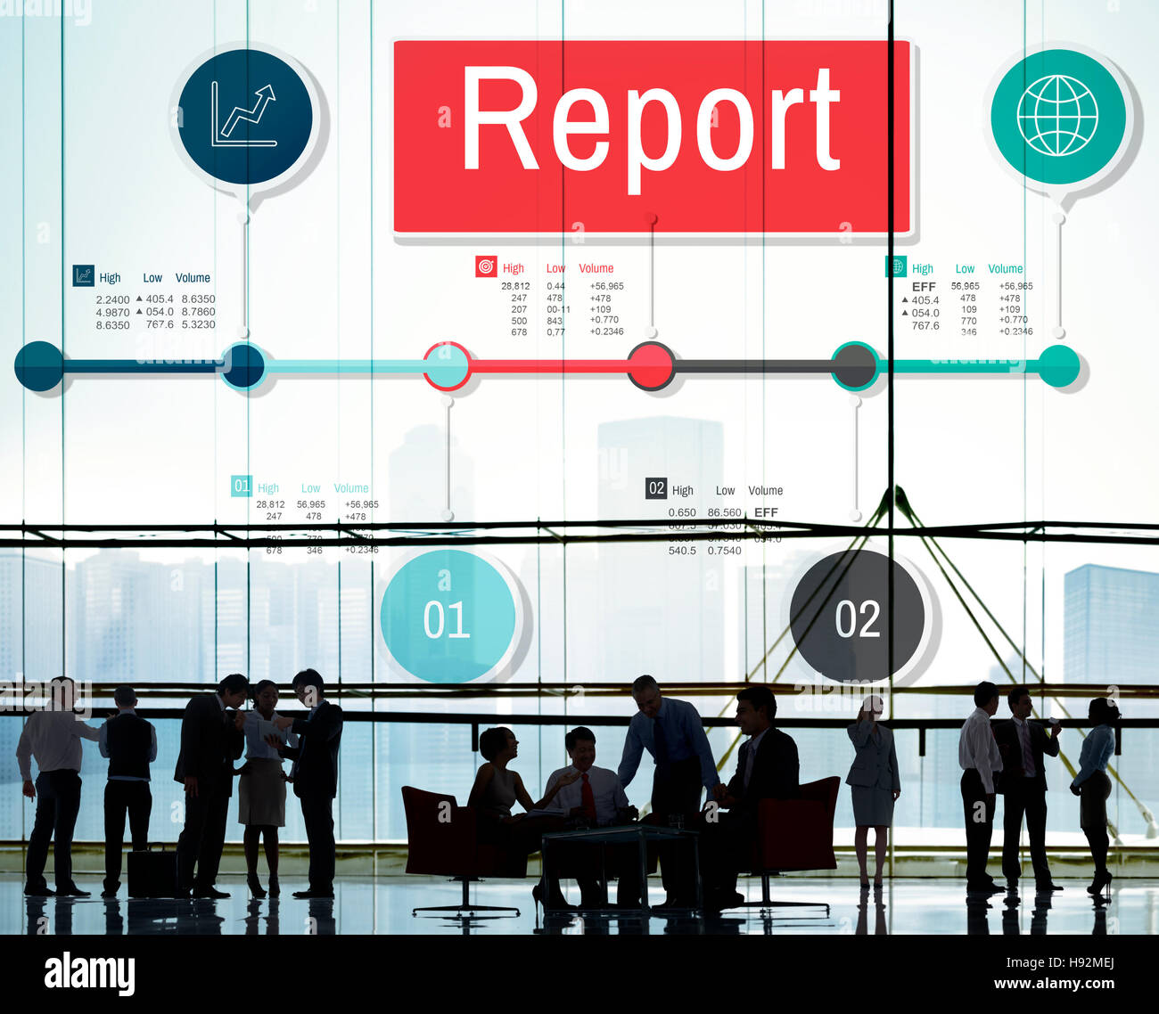 Report Article Research News Presentation Resulting Concept Stock Photo ...
