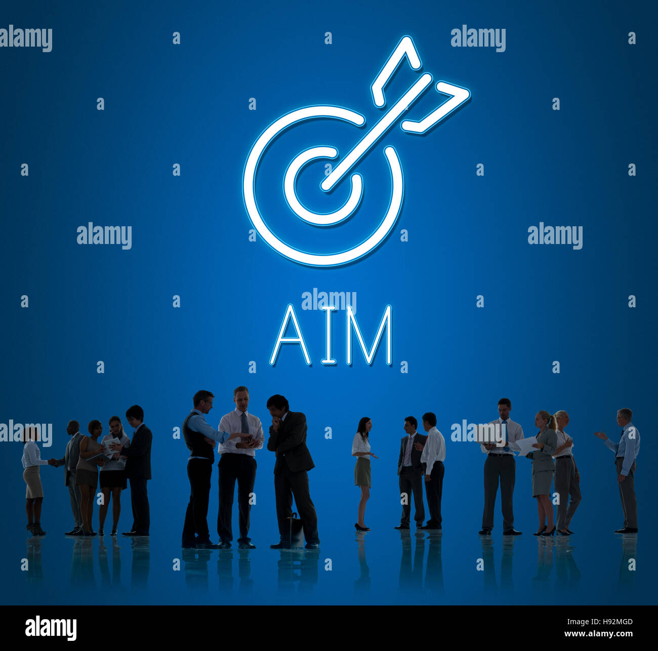 Target Goals Aim Aspiration Focus Vision Graphic Concept Stock Photo ...