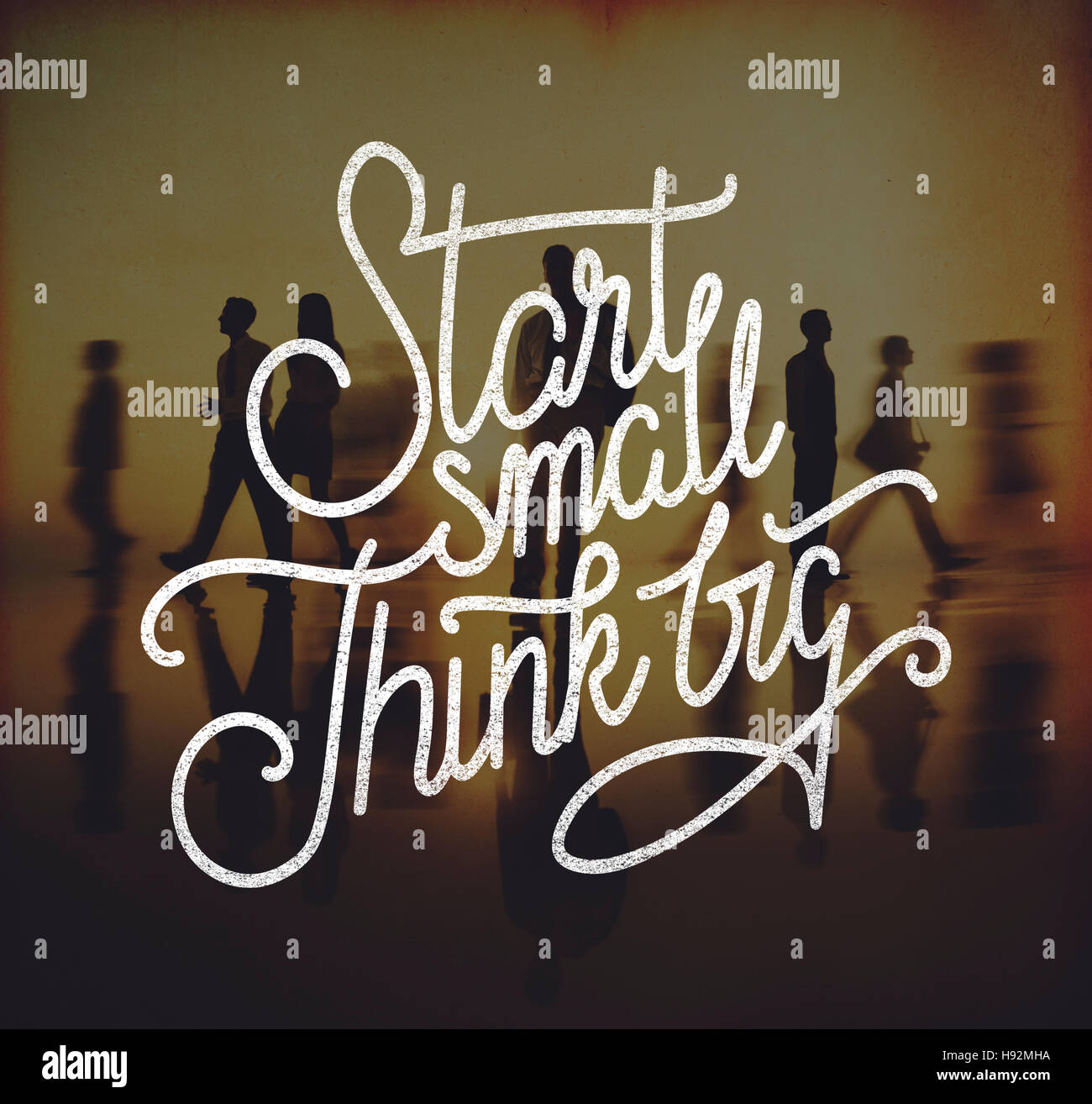 Start Small Think Big Ideas Creativity Aspirations Concept Stock Photo ...