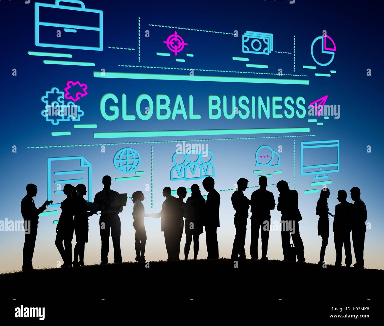 Global networking business networking hi-res stock photography and ...