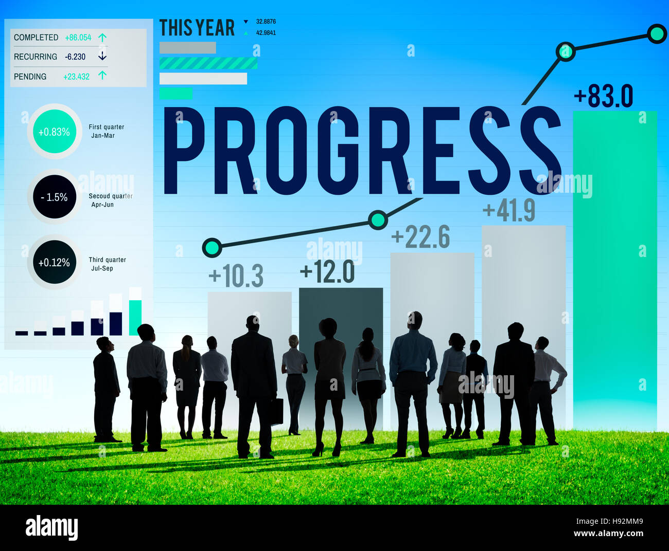 Progress Strategy Success Motivate Development Growth Concept Stock ...