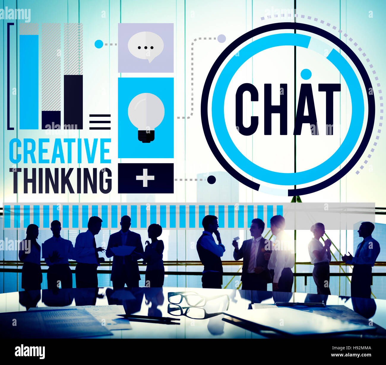 Chat Chatting Communication Connection Networking Concept Stock Photo ...
