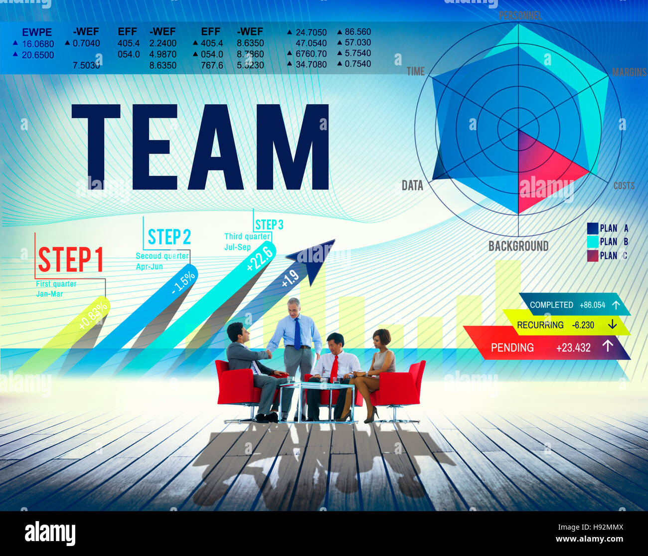 Team Teamwork Corporate Partnership Cooperation Concept Stock Photo - Alamy