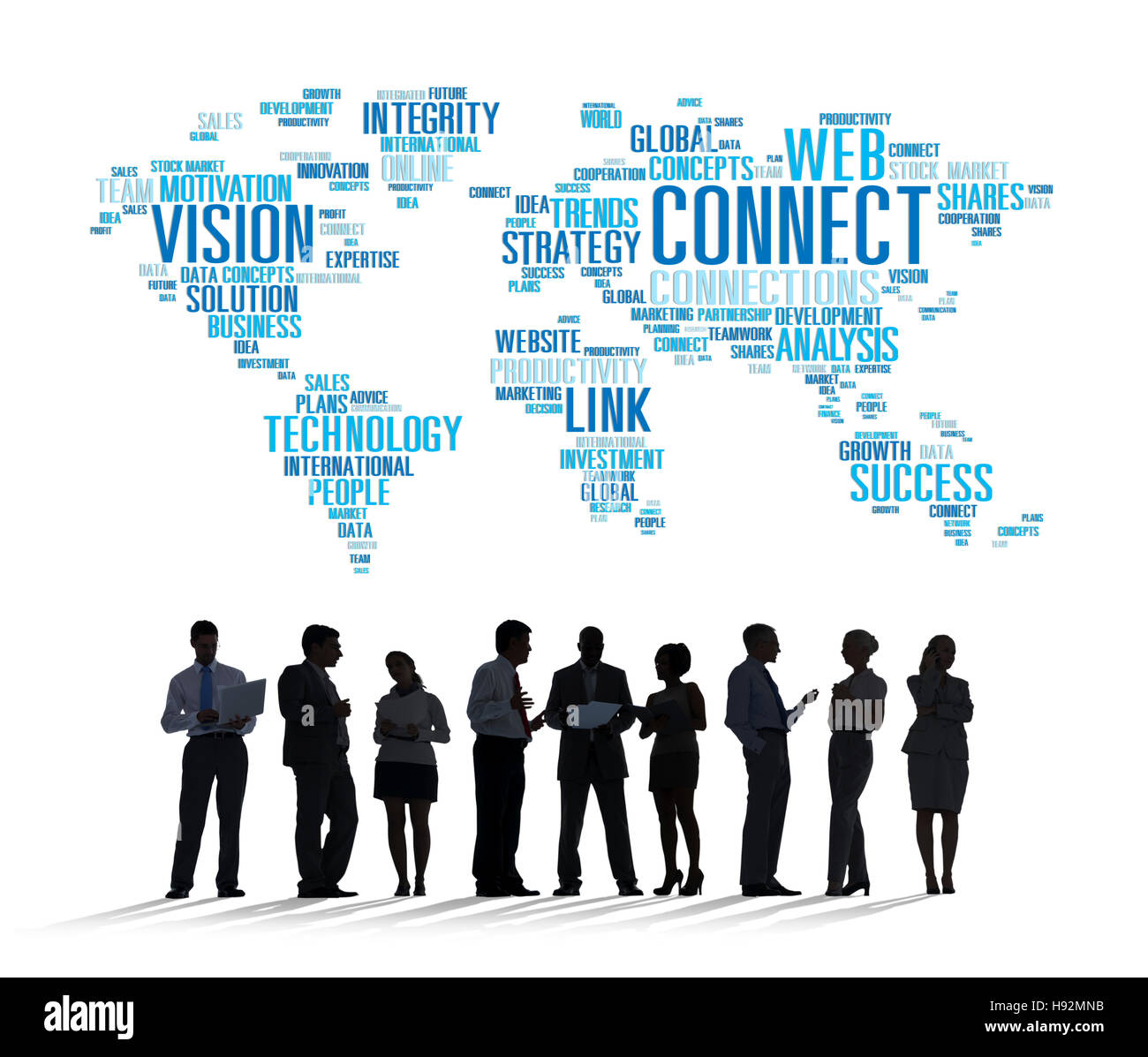 Connection Social Media Internet Link Networking Concept Stock Photo ...