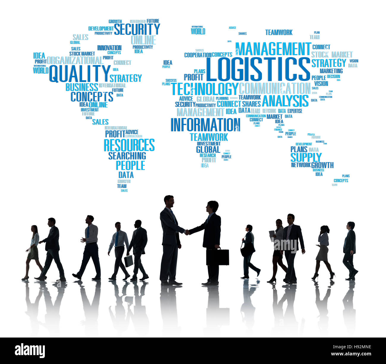 Logistics Management Freight Service Production Concept Stock Photo - Alamy