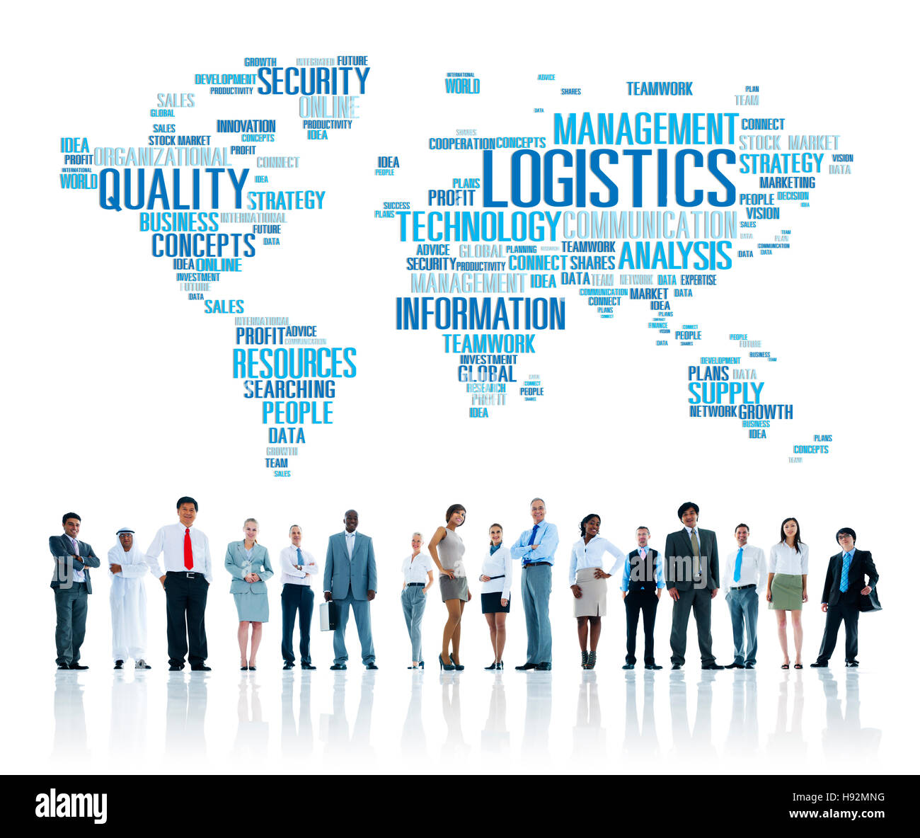 Logistics Management Freight Service Production Concept Stock Photo - Alamy