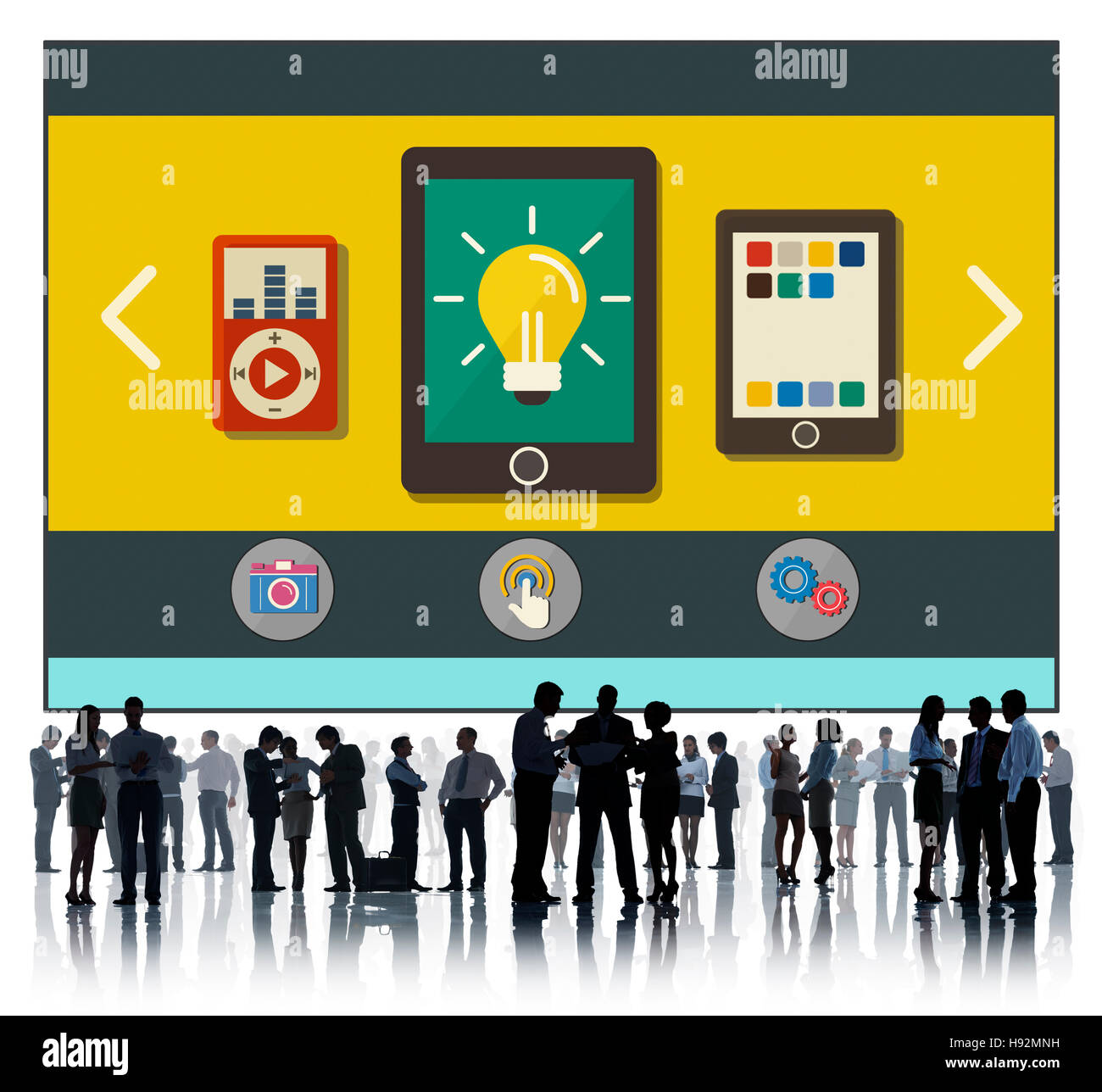 Technology Media Social Network Connection Concept Stock Photo - Alamy