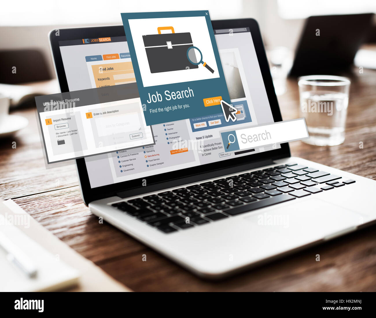 Job Serch Career Recruitment Occupation Career Concept Stock Photo - Alamy