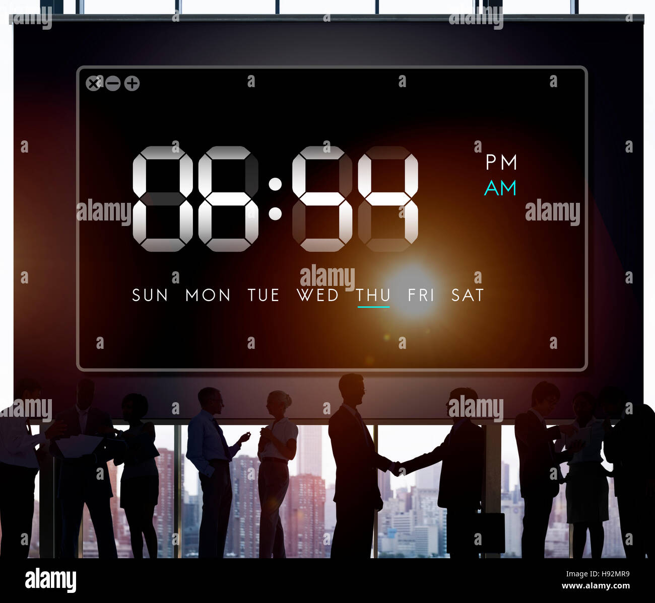 Clock Duration Time Leisure Hour Concept Stock Photo - Alamy