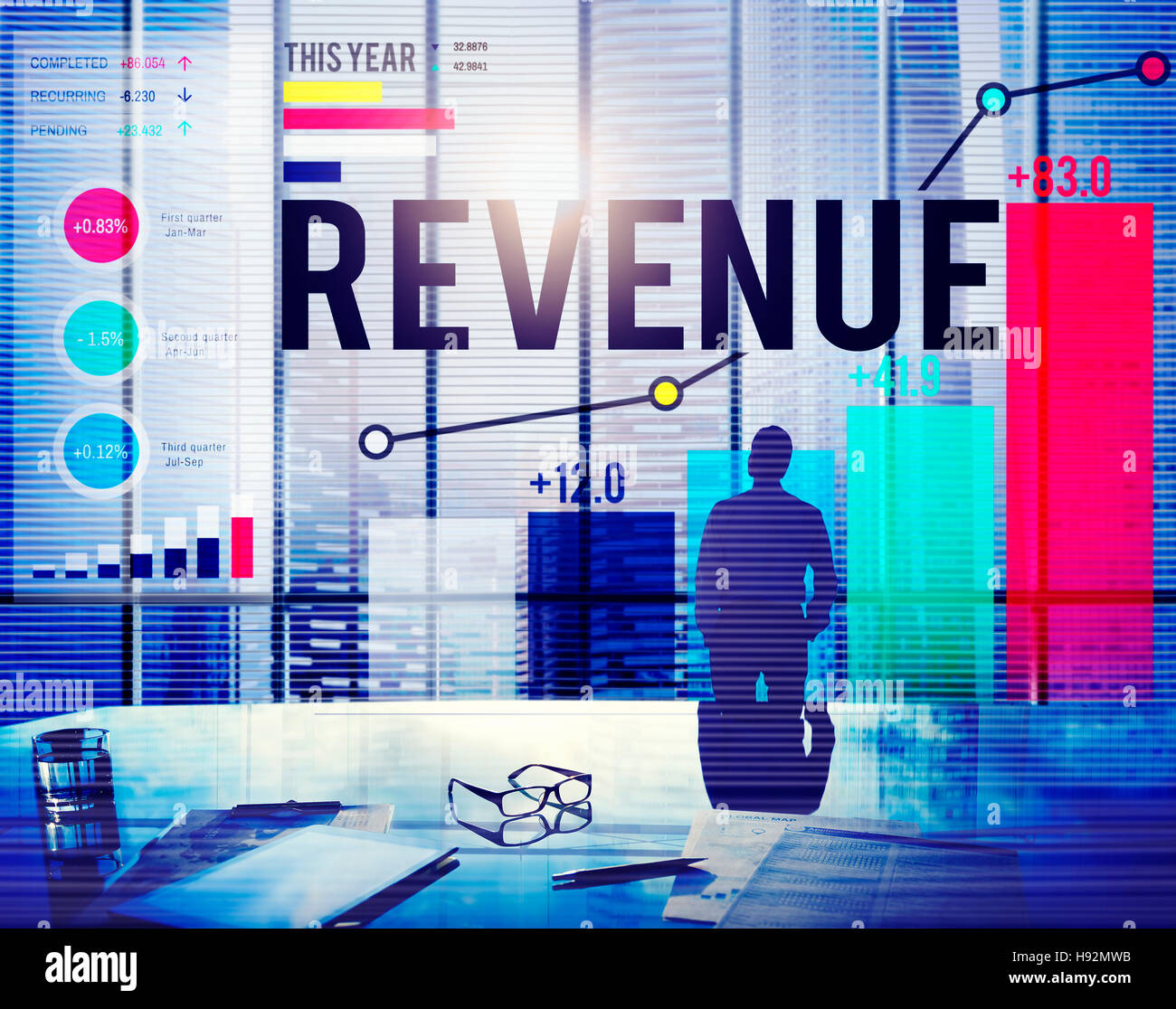 Revenue Accounting Currency Economic Concept Stock Photo - Alamy