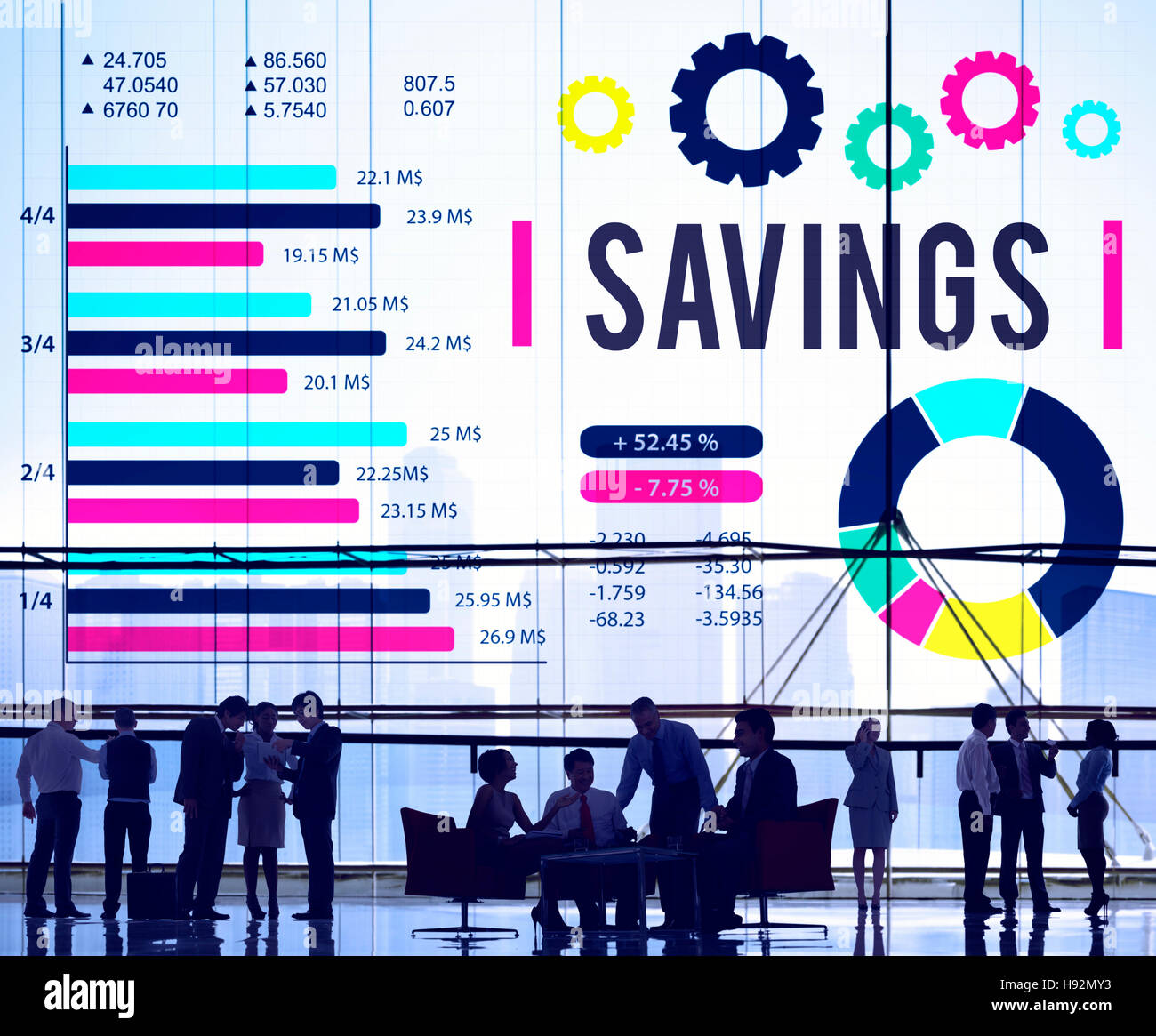 Savings Finance BudgetEconomy Money Save Concept Stock Photo - Alamy