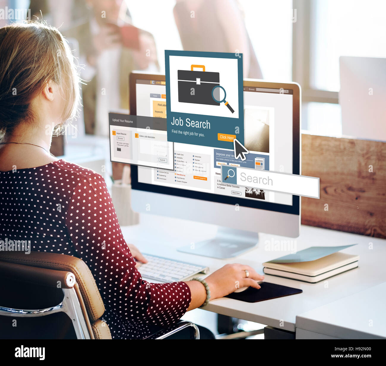 Job Serch Career Recruitment Occupation Career Concept Stock Photo - Alamy
