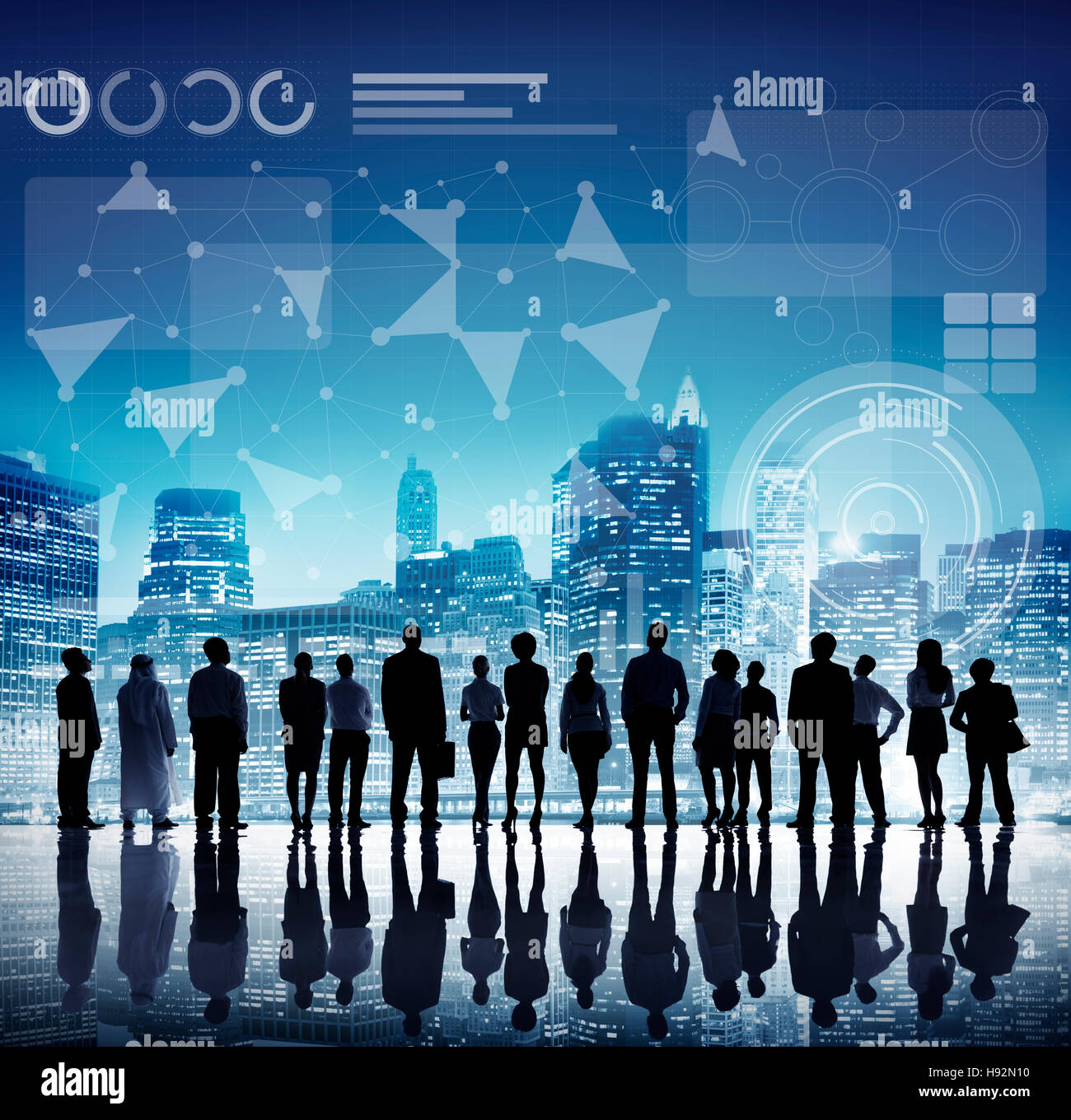 Technology Connection Innovation Internet Communication Concept Stock ...