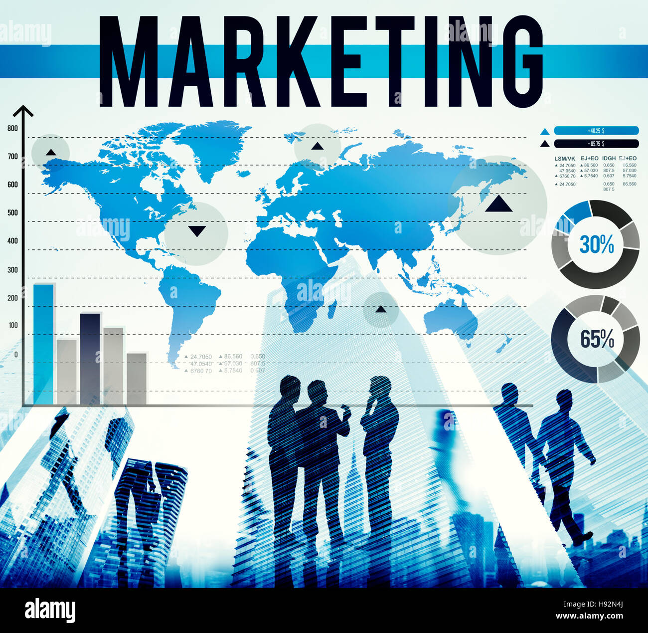 Marketing Commercial Business Analysis Data Concept Stock Photo - Alamy