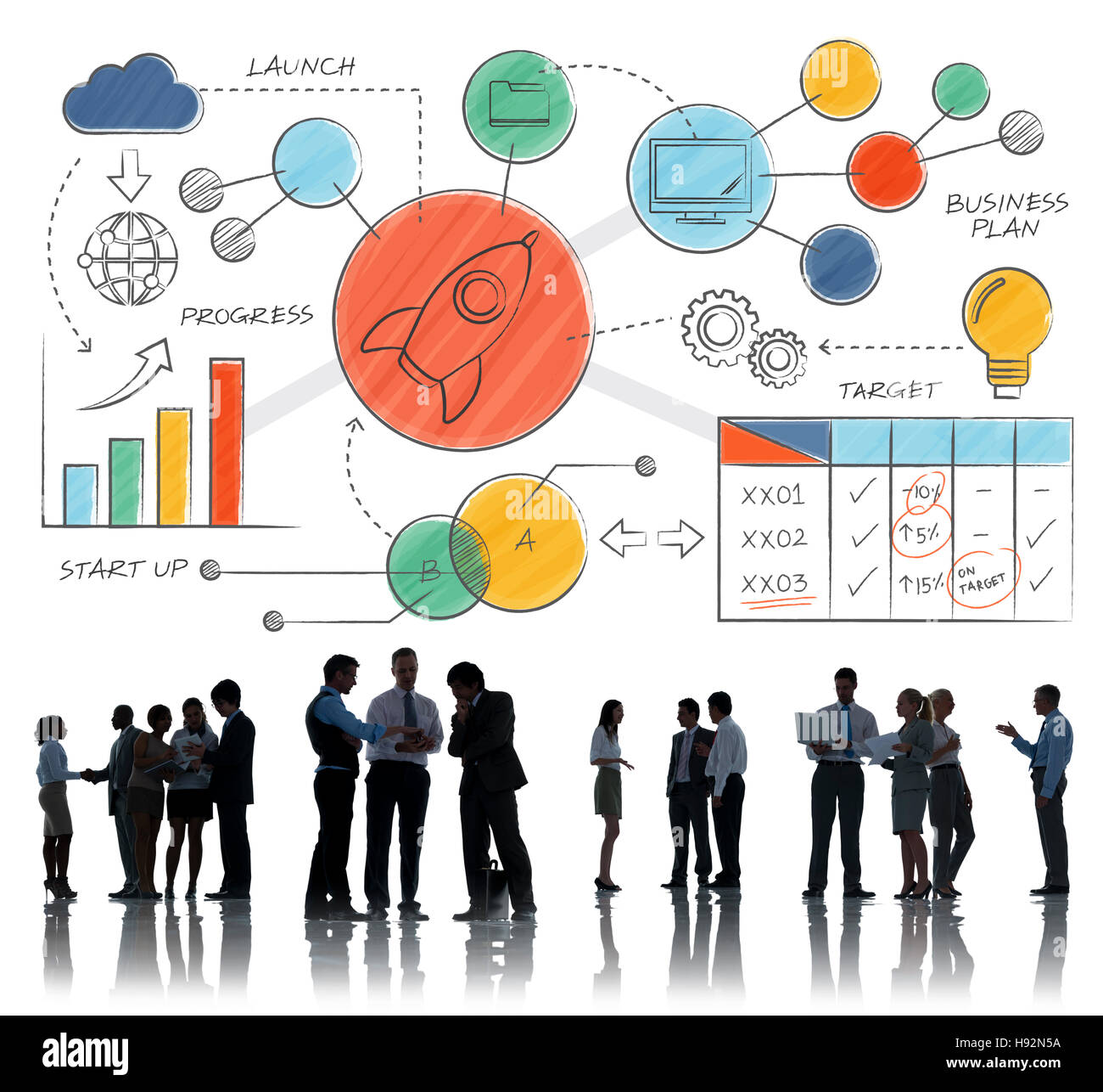 Business Strategy Design Plan Drawing Concept Stock Photo - Alamy